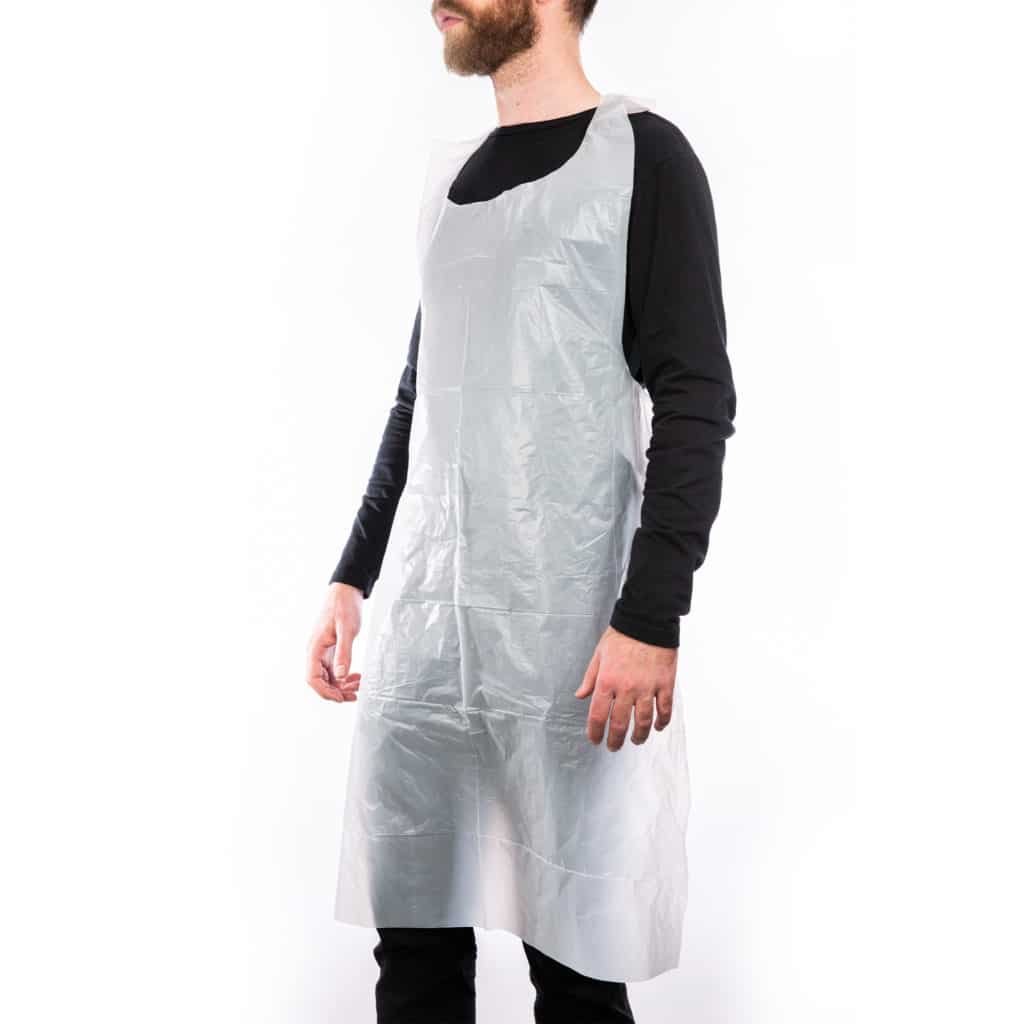 White Disposable Aprons - Bag of 100 - Reflex Medical