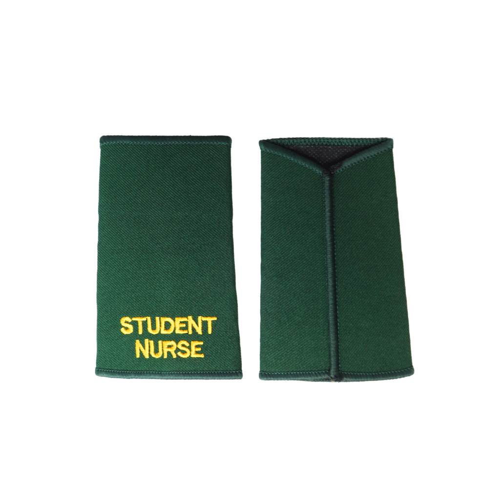 Student Nurse Green Epaulettes - Reflex Medical