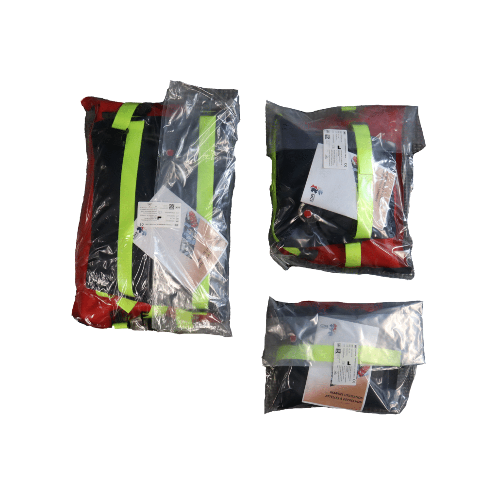 CIR Vacuum Splint Set with Biosafe Straps (Long Arm, Short Arm, Long ...