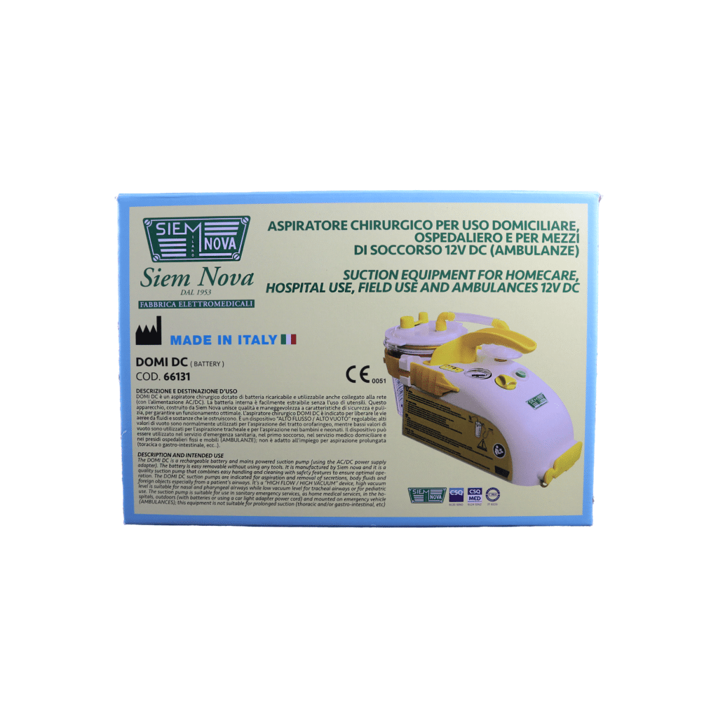 DOMI DC Portable Emergency Suction Unit - Reflex Medical